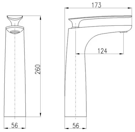 RAV Slezák Umyvadlová baterie vysoká, černá matná /chrom TG130.0 cmATC