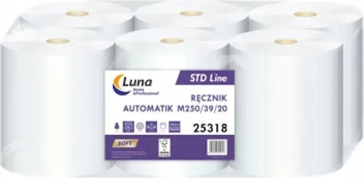 Luna Soft Home Automatik – Papírový ručník, 2-vrstva, celulóza – 6 rolí