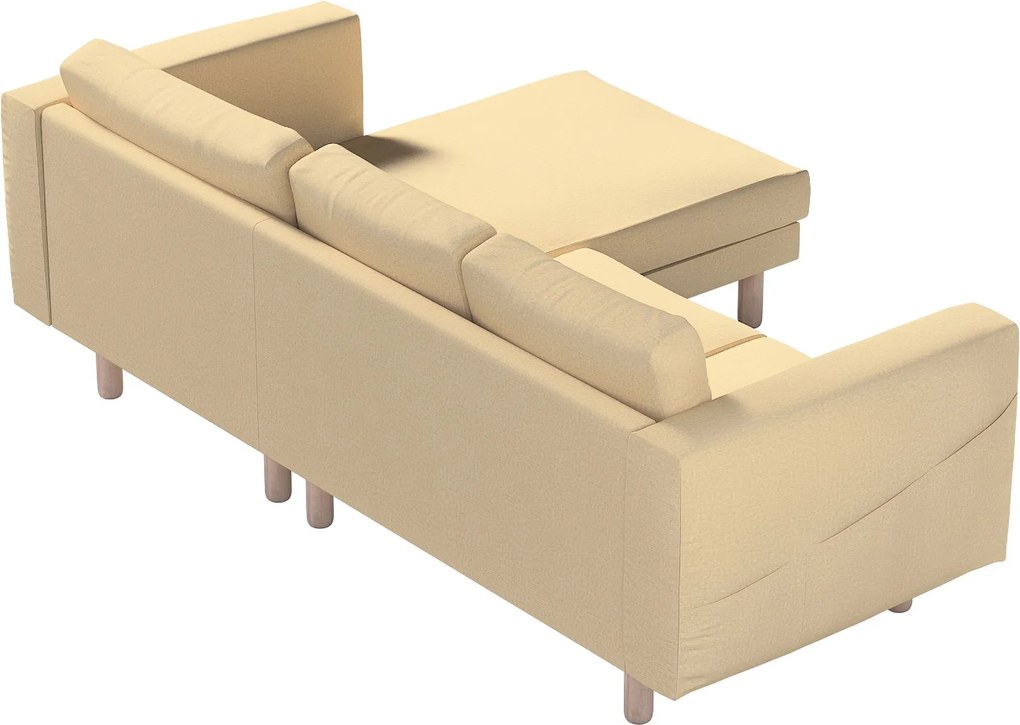 Potah na pohovku IKEA Norsborg 3-místná se šezlongem barva béžová látka lesklé, pletený vzor