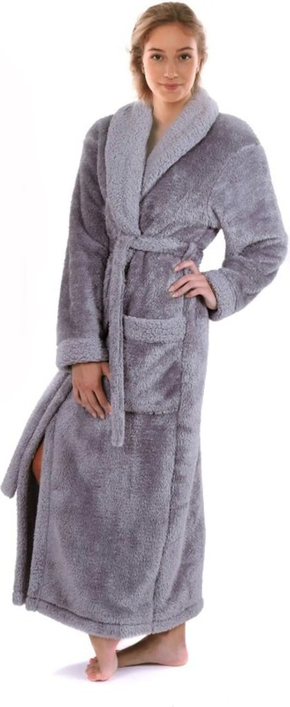 Župan ALTA hřejivý šedý unisex 21 43 9491 - S