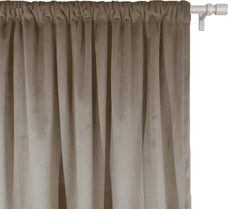 Závěs do dětského pokoje VELVET Zvolte barvu: Starorůžová, Zvolte rozměr: 140 x 280 cm (šířka x výška)