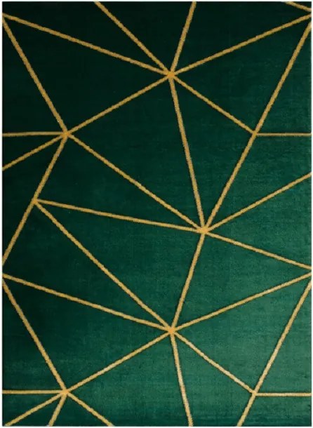 Dywany Łuszczów, AKCE: 160x220 cm Kusový koberec Emerald 1013 green and gold, zelená, chodba / předsíň