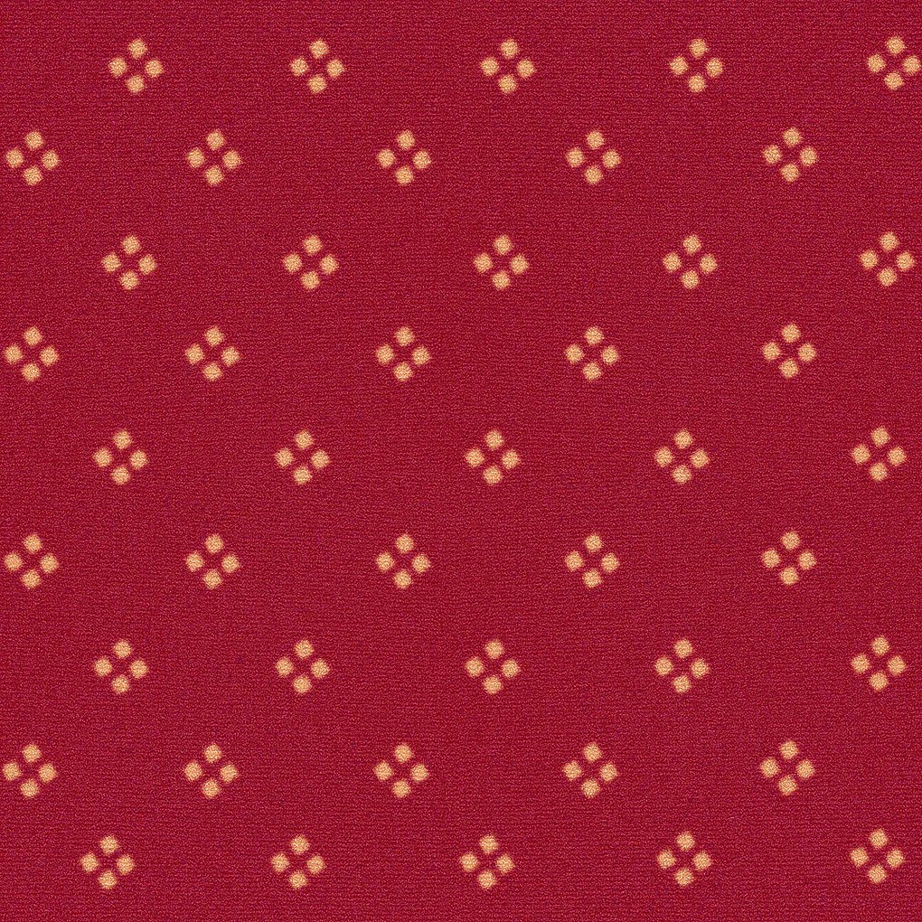 Zátěžový koberec Chambord 10 - červený - 4m