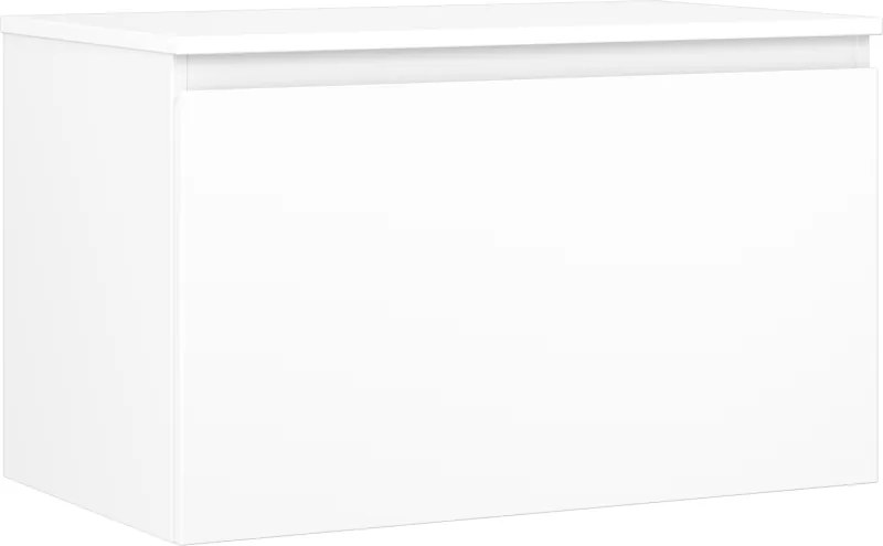 Mexen Orio, koupelnová skříňka 80 cm s horní částí, 1 zásuvka, bílá matná, 91A10-08047-1-BFC01