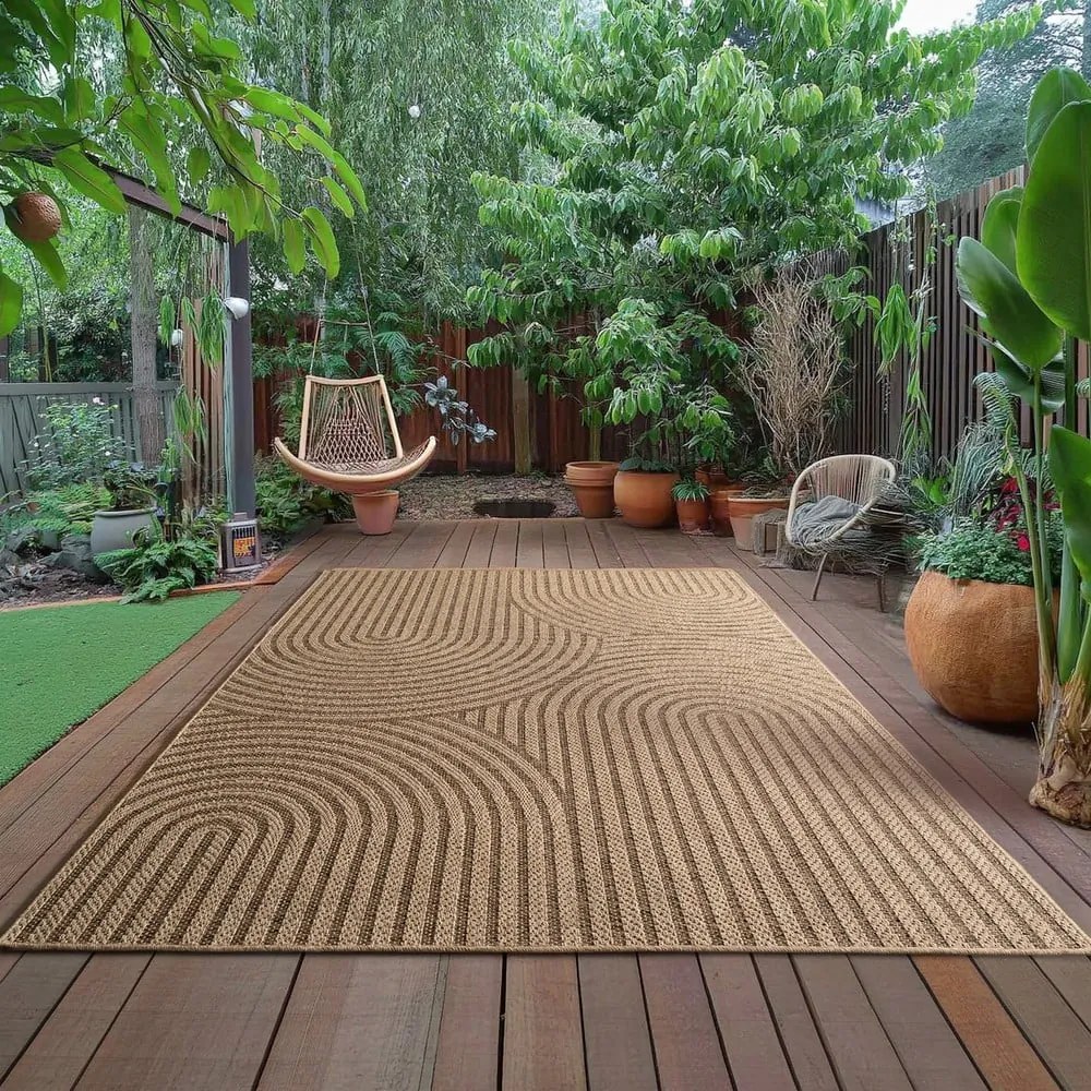 Hnědý vnitřní a venkovní koberec 280x370 cm Timber 1401 – Ayyildiz Carpets