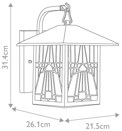 Elstead QZ-INGLENOOK2-M-Venkovní nástěnné svítidlo INGLENOOK 1xE27/60W/230V IP44