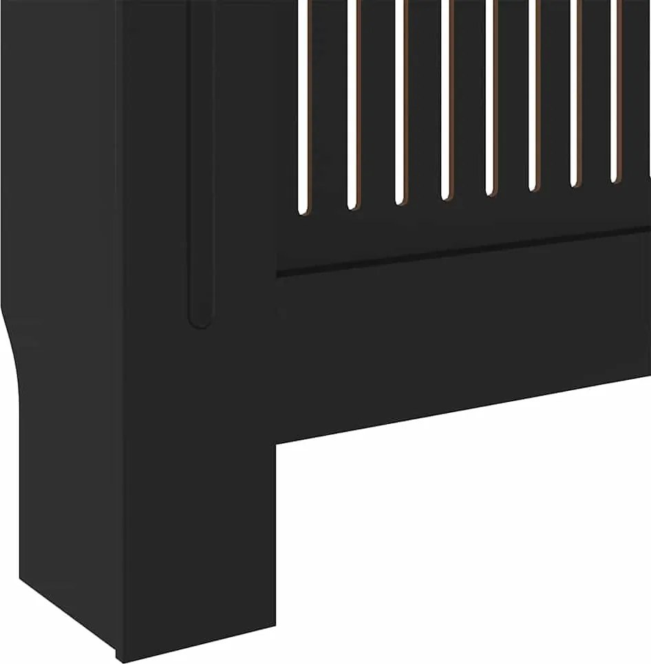 Kryt radiátoru 2 ks Černá 205 x 20,5 x 81,5 cm Kompozitní dřevo 3403238
