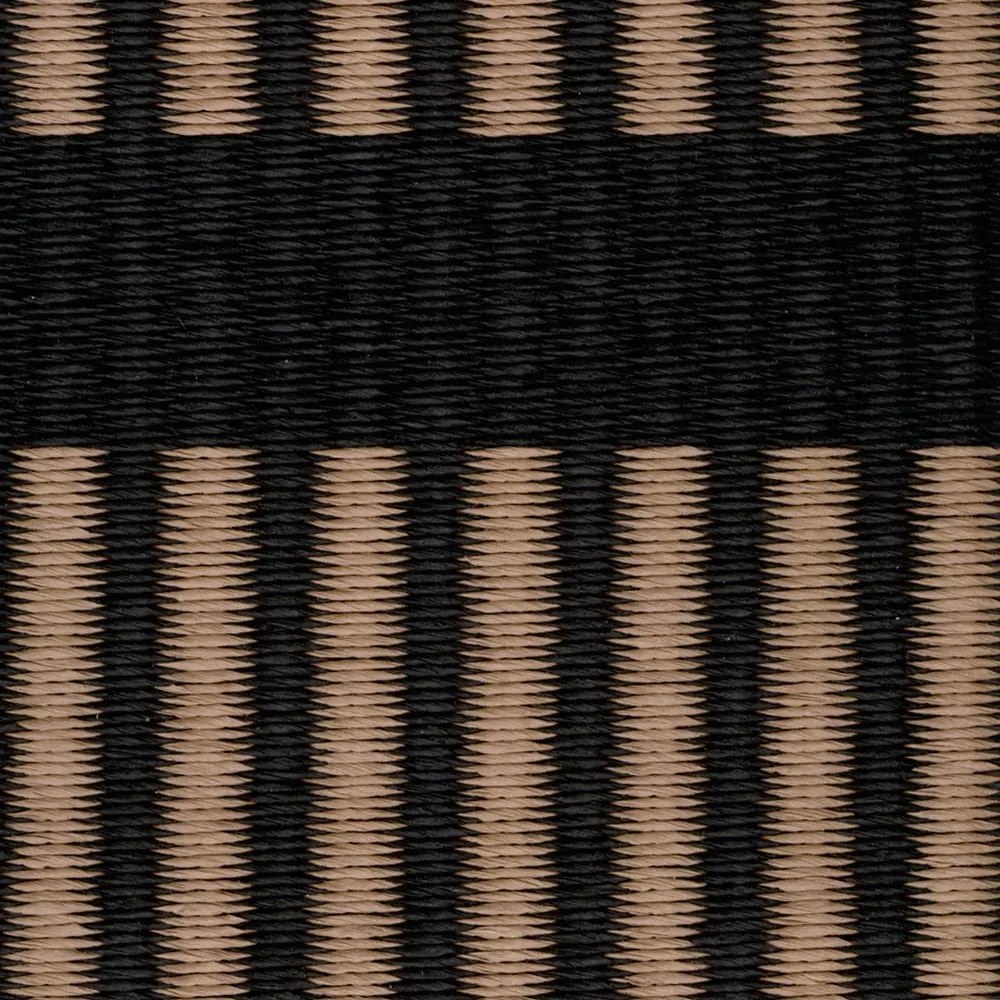 Koberec Cut Stripe: Černo-hnědá 140x200 cm