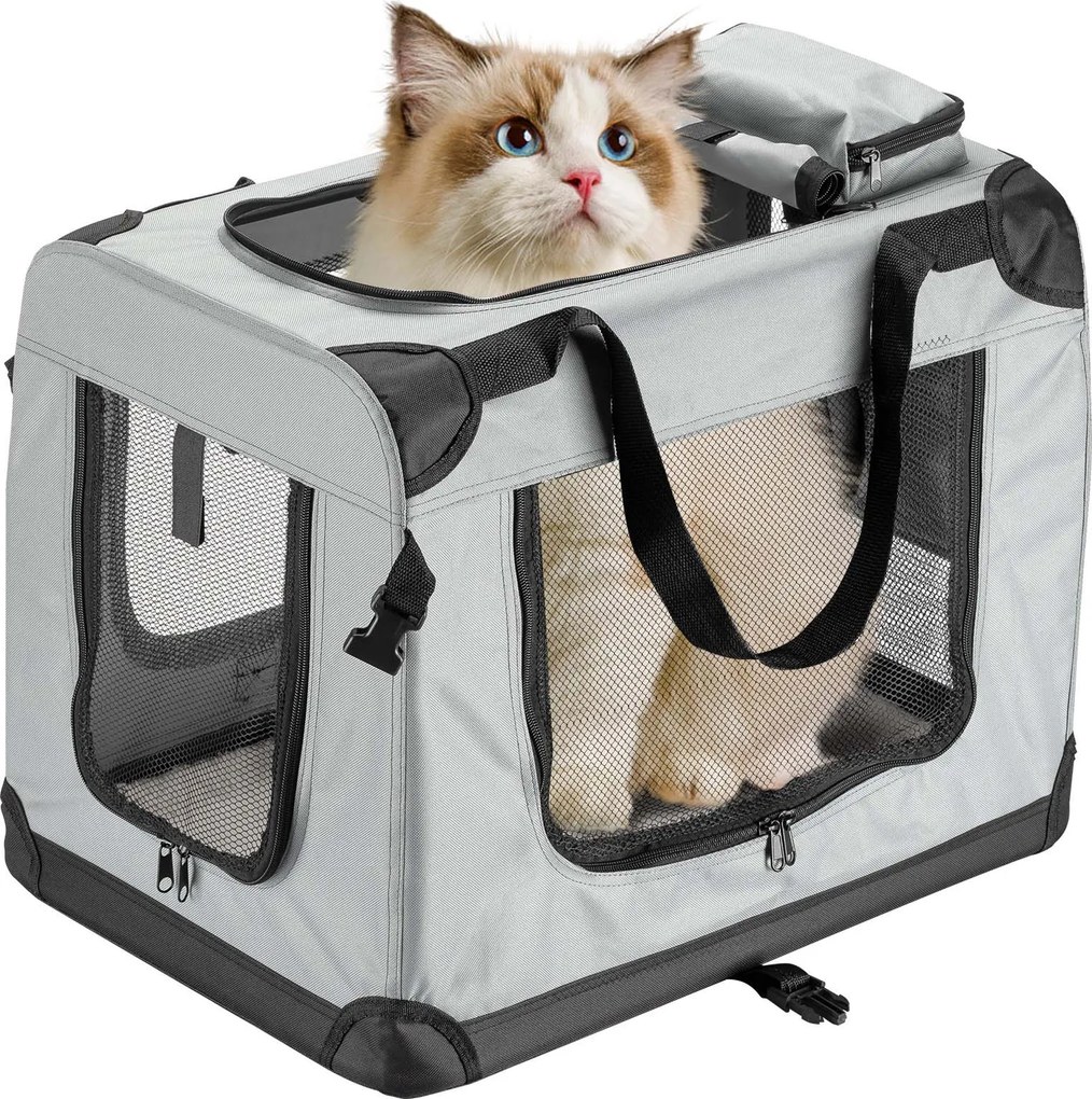 Přepravní box fudajo – 60 × 42 × 44 cm, šedá (63350)