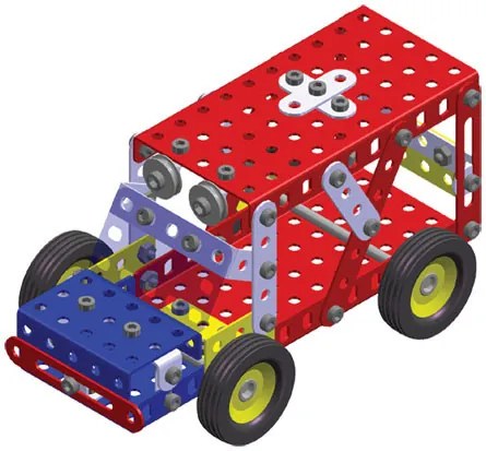 Merkur 016 - Buggy, 206 dílů, 10 modelů