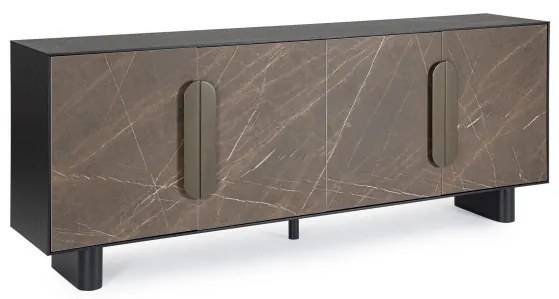 BIZZOTTO Příborník GARRISON hnědý 80x200 cm 0747345