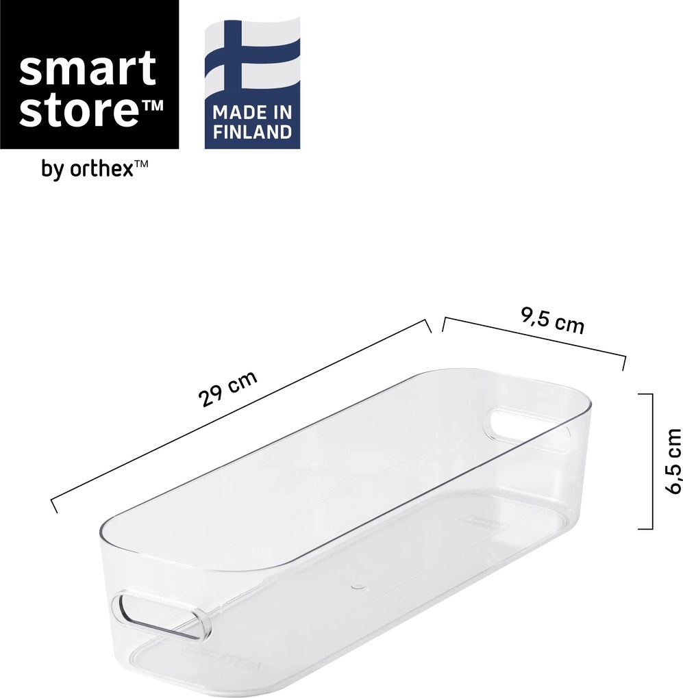 SMARTSTORE Organizér CompactClear, 1,3l (Slim), 29 x 9,5 x 6,5 cm