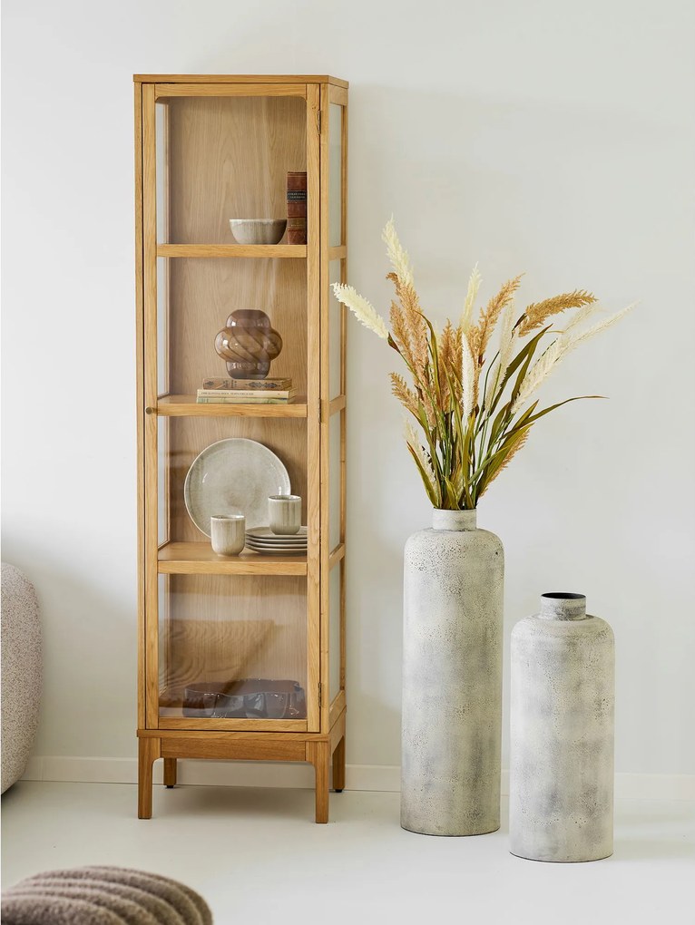House Nordic Prosklený kabinet ZAMORA 180x47cm dub 3001500