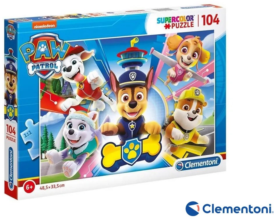 Clementoni - Puzzle Supercolor 2x60 Tlapková Patrola