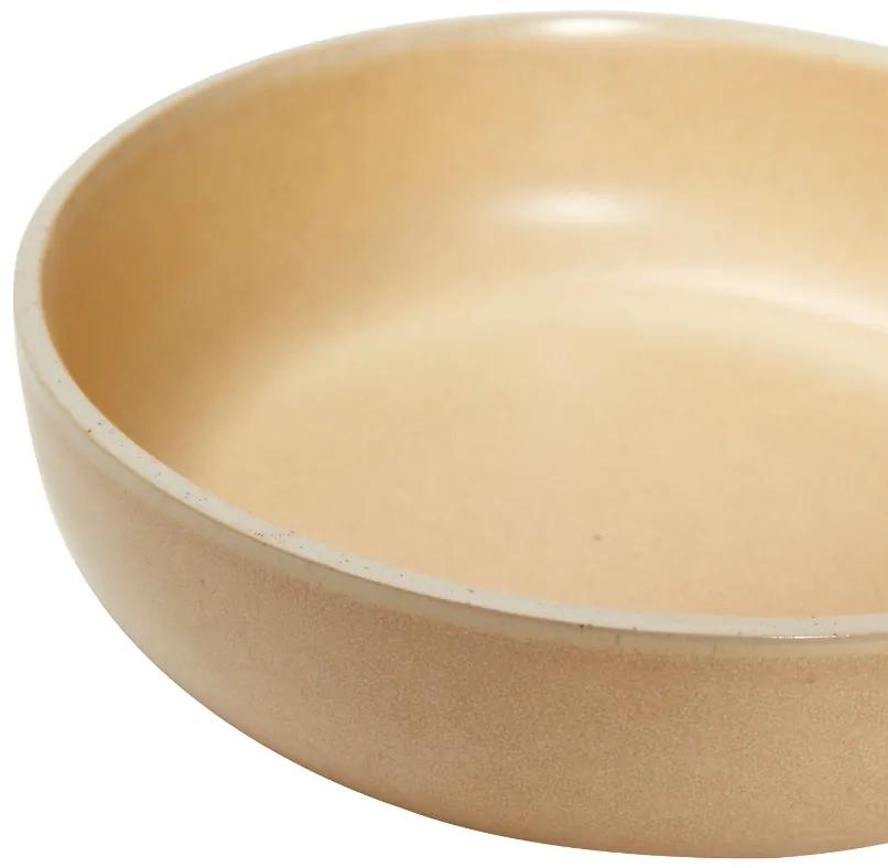 Sada pískově hnědého keramického nádobí Hübsch Dawn, 3 ks