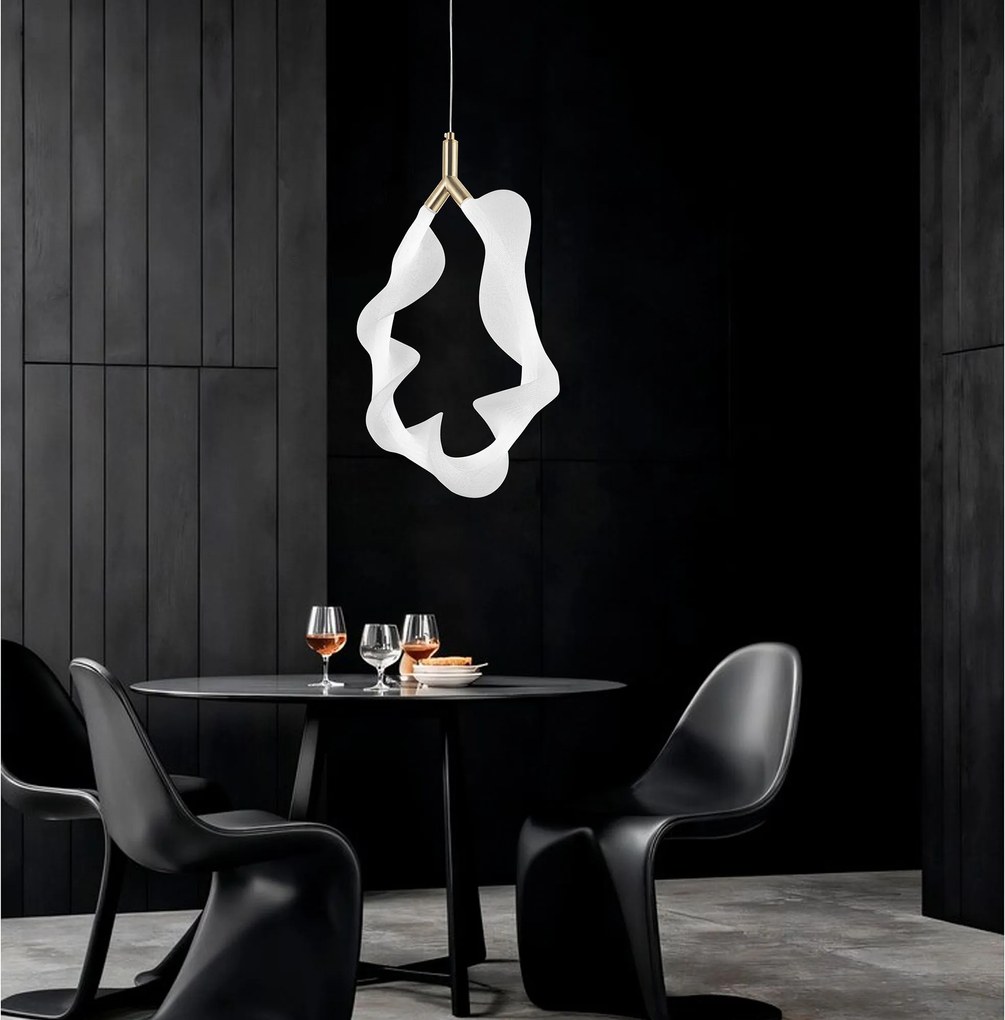 Toolight Designové LED osvětlení G013-1CP zlatá/bílá
