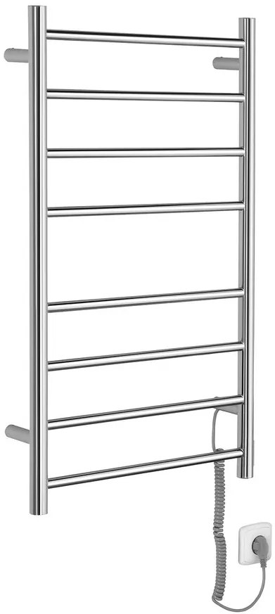 Sapho Sapho, REDONDO elektrický sušák ručníků, kulatý, 500x900 mm, 75 W, leštěná nerez, ER220V