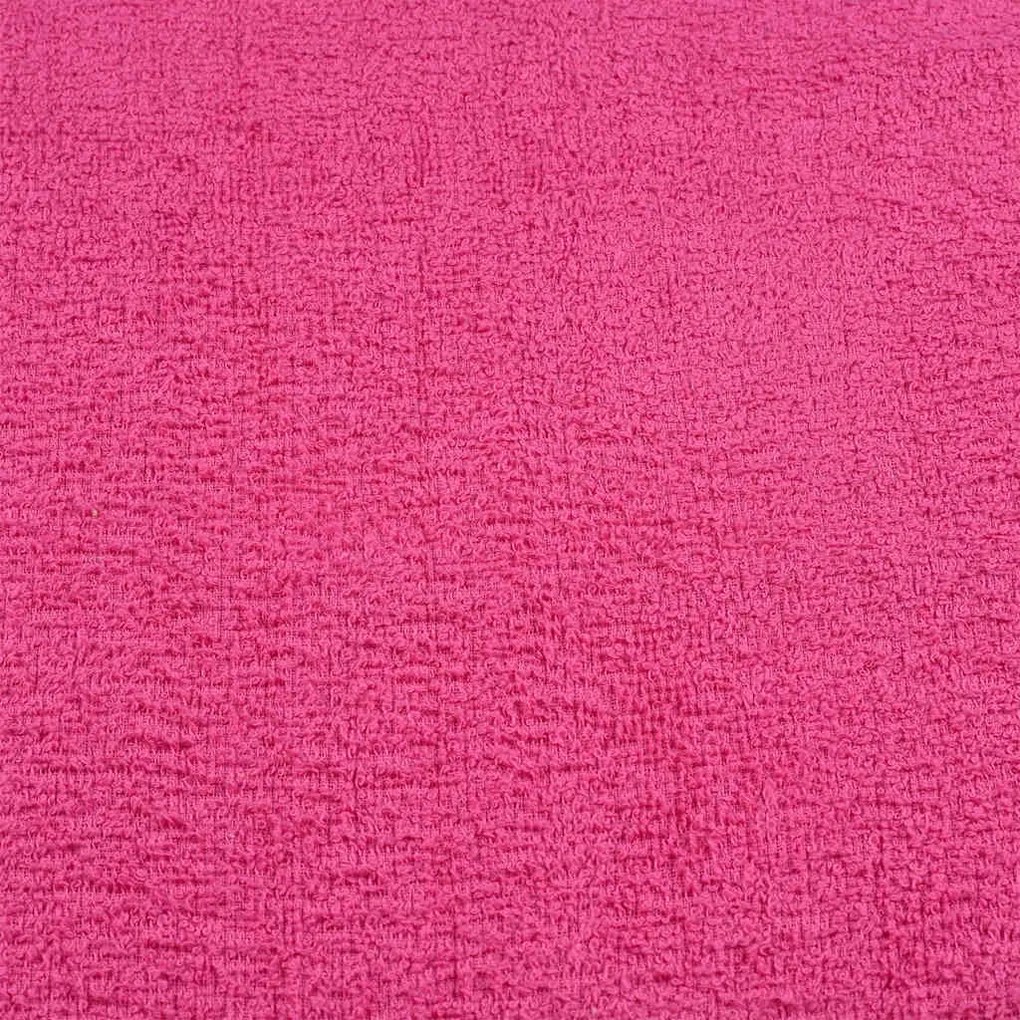 Saunové osušky FROGN 10 ks růžové 80x200 cm 360 g/m² 137057