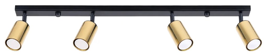 Sollux Lighting Stropní svítidlo WINX 4L černé/zlaté
