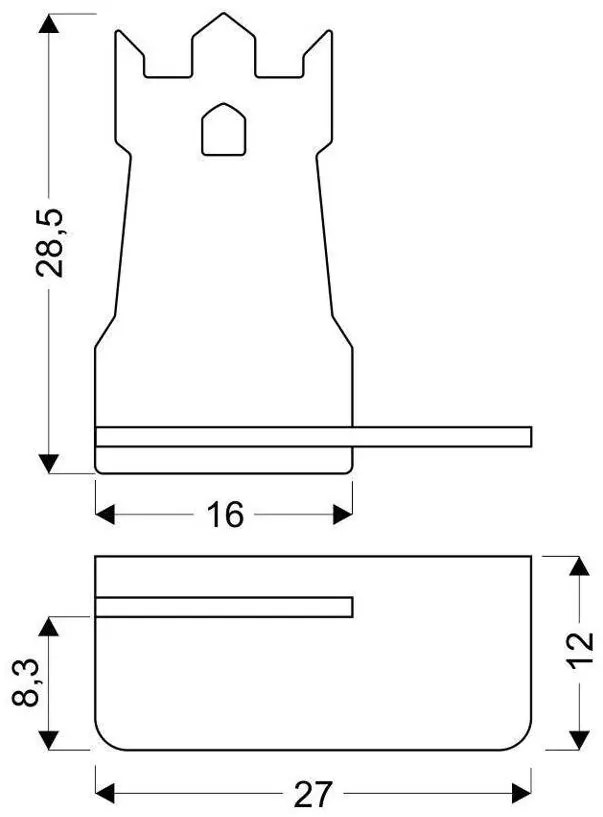 Dětská lampička TOWER LED Candellux Modrá