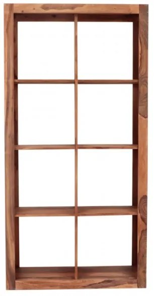 Indický nábytek - Knihovna 90x180x35 Rami z indického masivu palisandr Natural