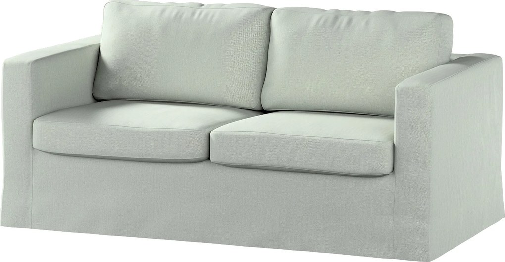 Potah na pohovku IKEA Karlstad 2-místná , nerozkládací, dlouhý barva modrá látka pletený vzor