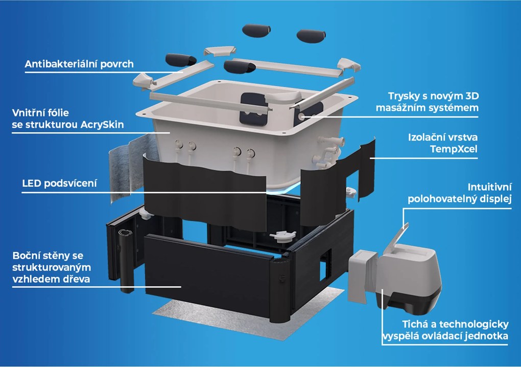 Marimex | Vířivý bazén MSPA Oslo Plus F-OS063WP | 11406451