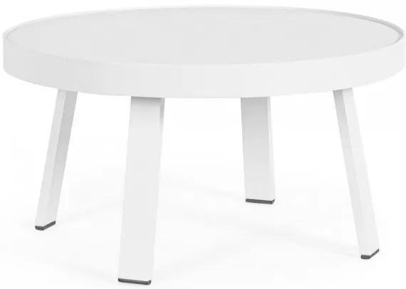 BIZZOTTO Zahradní konferenční stolek SPYRO bílý 71 cm 0663525