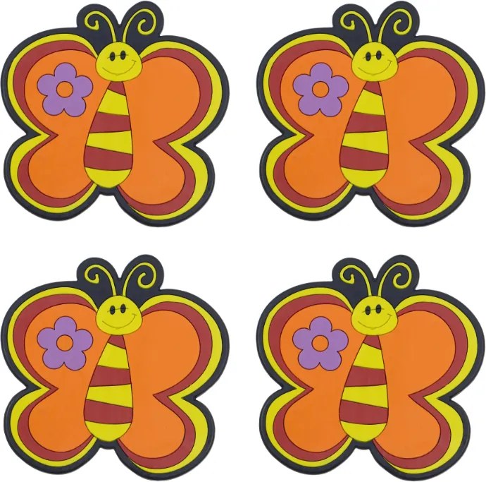 Bellatex Podtácek sada 4 ks Oranžová 10x10 cm, 4 ks