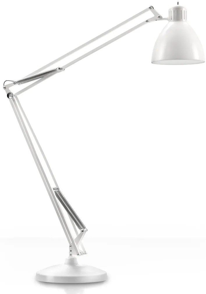 Leucos 0011100 JJ Big, bílá stojací lampa se stmívačem, 1x45W LED 2700/3000K, výška 225cm