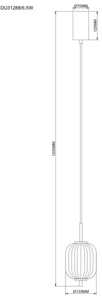 Zuma Line 003064-034751 - LED Lustr na lanku AKARI LED/6,5W/230V pr. 13 cm zlatá