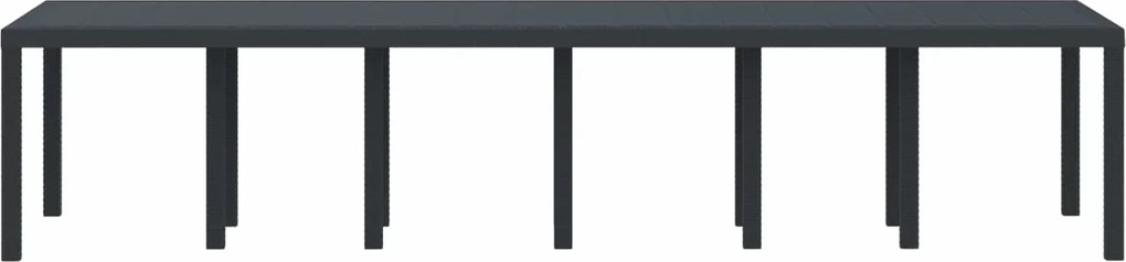 Zahradní stůl Antracit 350 x 100 x 74 cm polyratan 3378524
