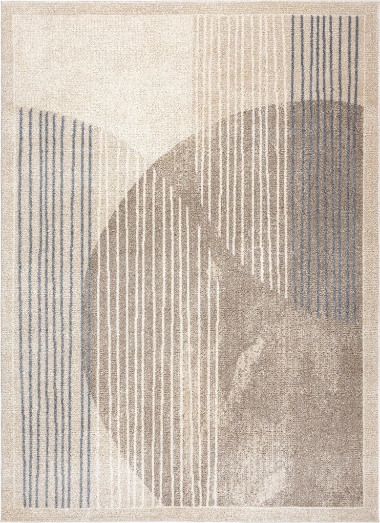 Dywany Łuszczów, Kusový koberec Fusion 0815 cream/beige, 140x190, béžová, kancelář