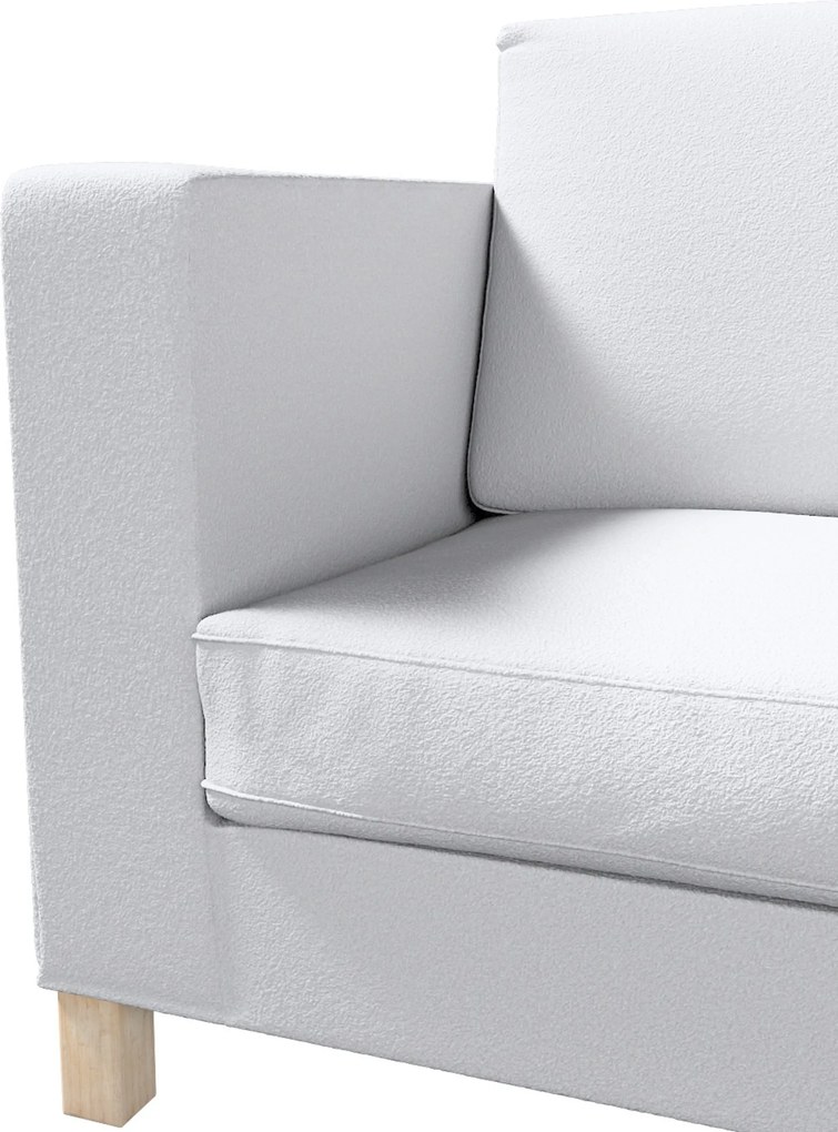 Potah na pohovku IKEA Karlanda rozkládací, krátký barva bílá látka pletený vzor