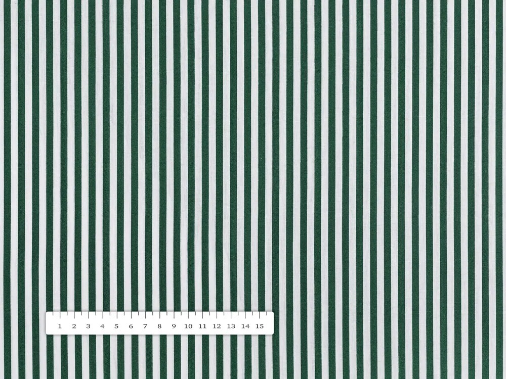 Biante Bavlněný povlak na polštář Sandra SA-362 Tmavě zeleno-bílé proužky 70 x 90 cm