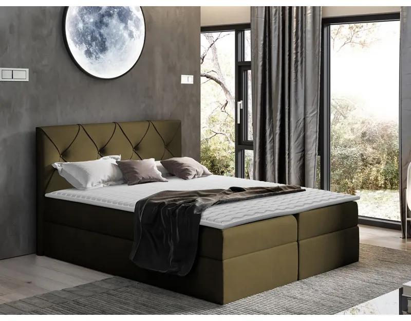 Kontinentální postel Xirious, Rozměr postele: 140 x 200 cm, Barva:: Mono 235