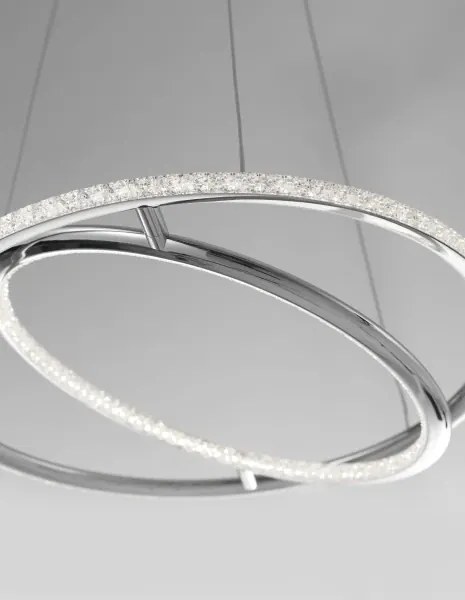 LED lustr Livorno 45 Chrome
