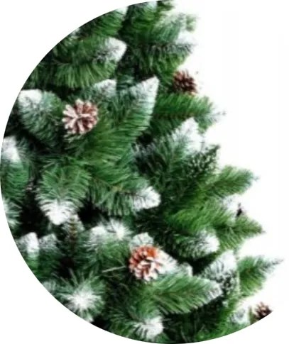Foxigy Vánoční stromek Borovice 220cm se Šiškami Luxury Diamond