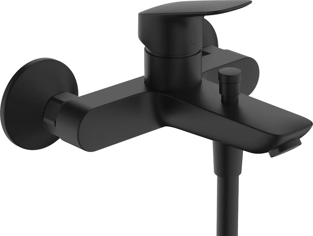 Hansgrohe Logis, vanová baterie nástěnná, černá matná, HAN-71400670