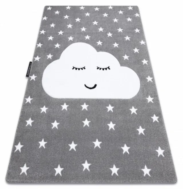 Dětský kusový koberec Mráček šedý 180x270cm