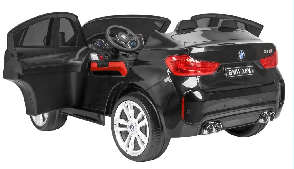 Ramiz Elektrické autíčko BMW X6 M, 2 místné lakované černé