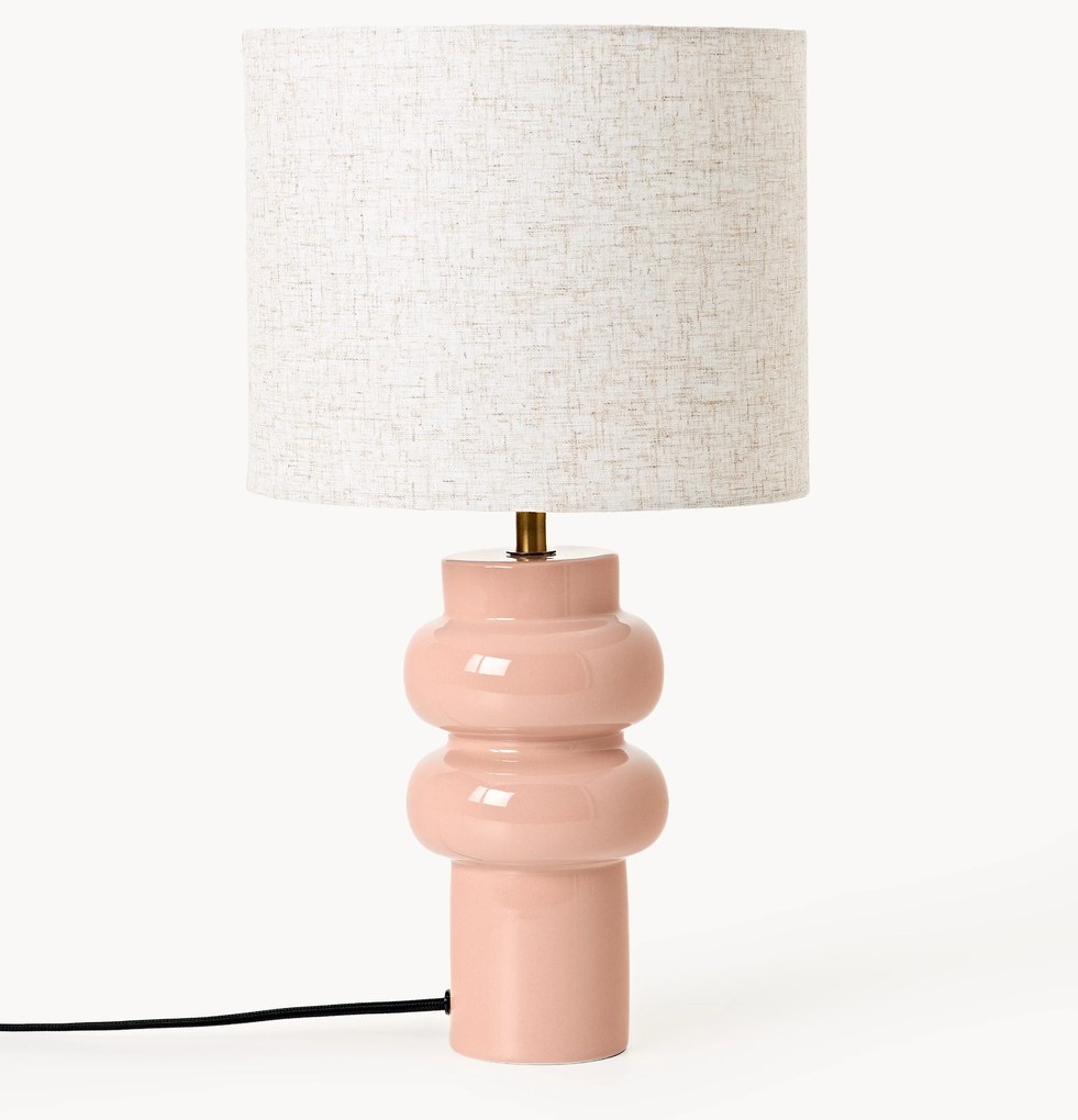 Velká stolní lampa z keramiky Christine