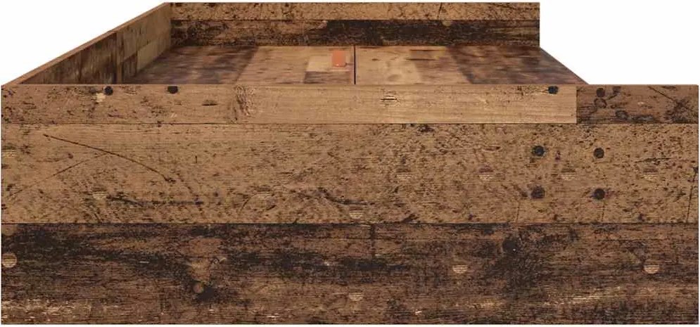 Rám postele s čelo Staré dřevo 80 x 200 cm Kompozitní dřevo 3335243