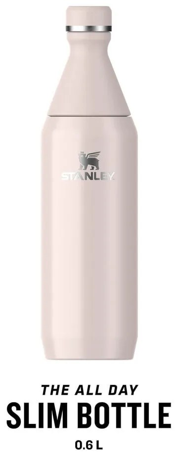 Světle růžová termoláhev z nerezové oceli 600 ml All Day Slim Bottle Rose Quartz – Stanley