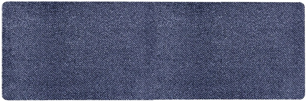 Hanse Home Collection koberce Rohožka Clean & Go 105348 Dark blue Black – na ven i na doma Rozměry koberců: 50x150