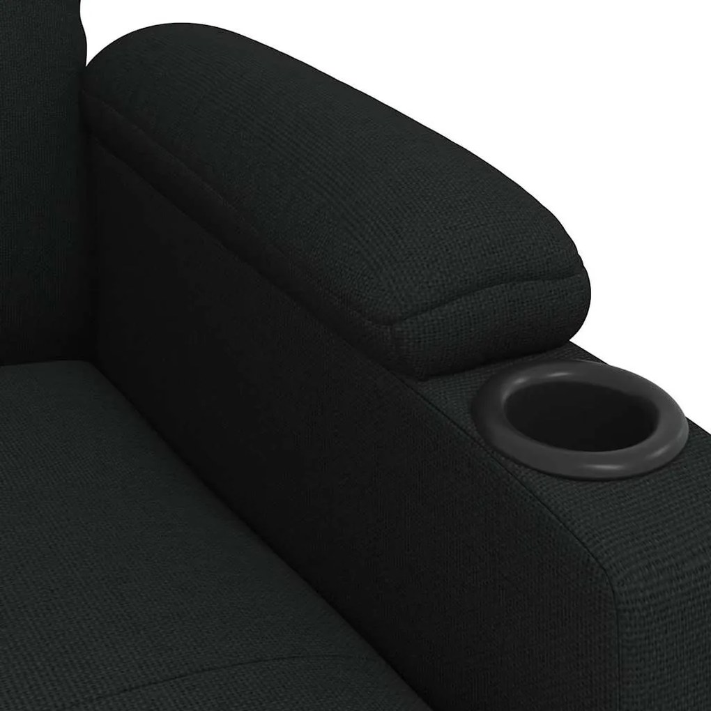 Masážní křeslo černé textil 339114