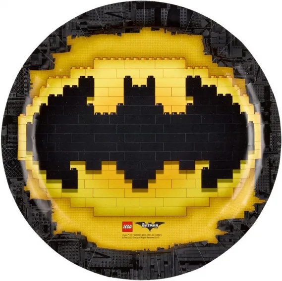 Lego Batman talíře 8ks 23cm Amscan
