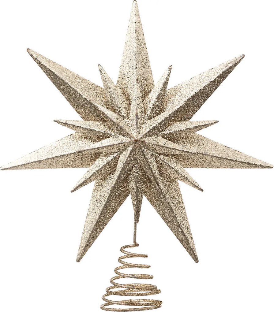 Dvojitá hvězda na vršek vánočního stromku, Ø 25 cm