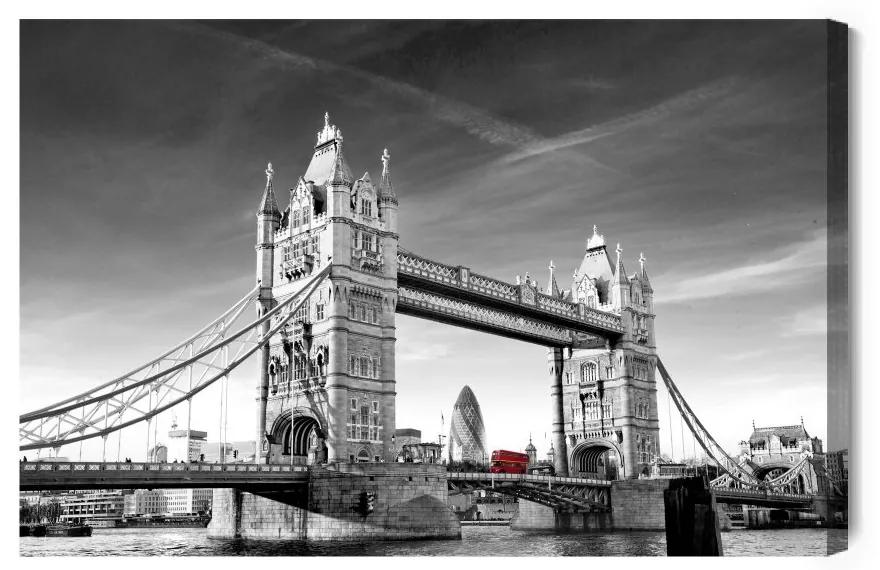 Obraz Pohled Na Tower Bridge Nedostatek Nedostatek Přírodní plátno 30x20