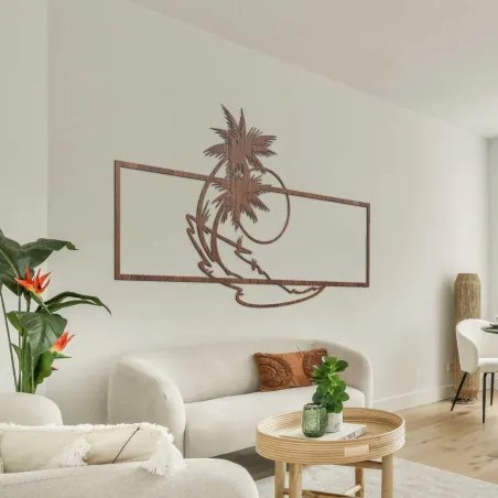 Designová dřevěná dekorace květinový ornament | SENTOP HDF0323